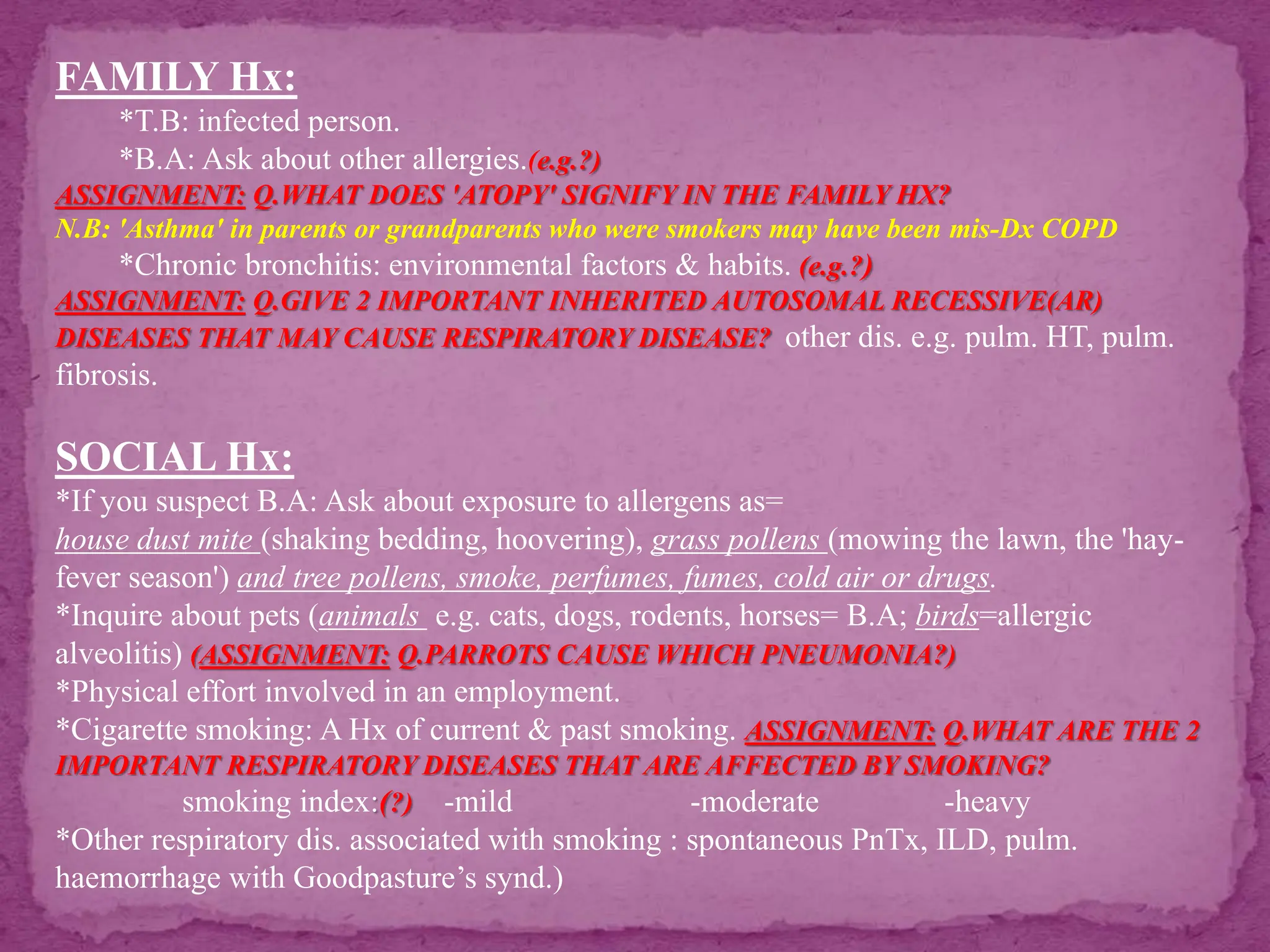 Hx Taking in the Respiratory System.pptx