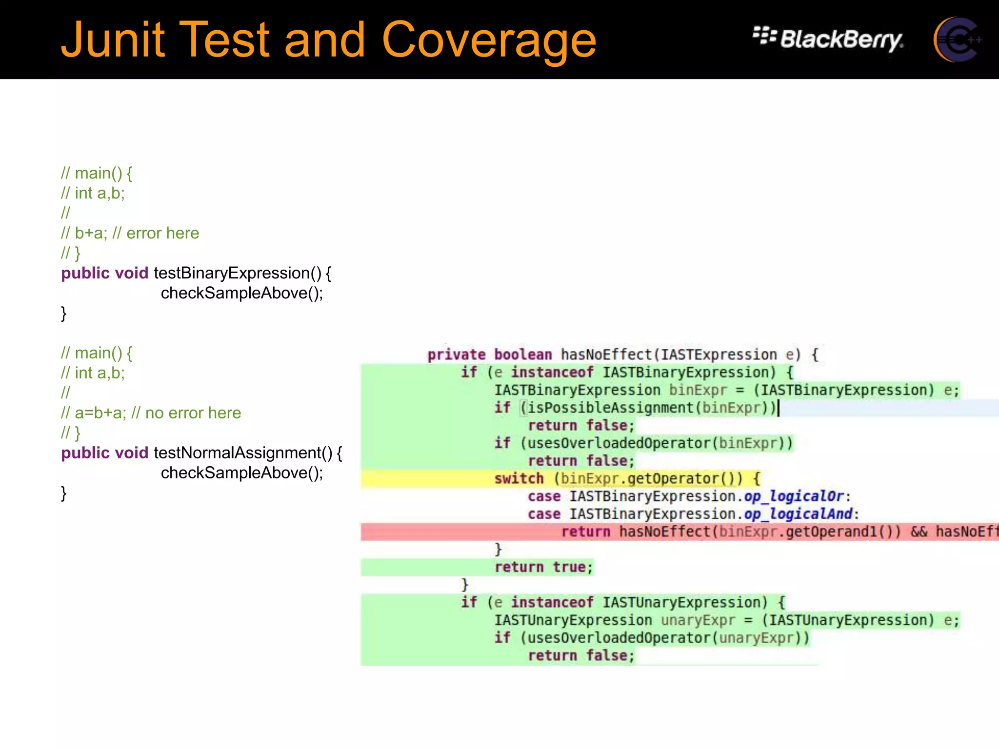 Eclipse Con 2015: Codan - a C/C++ Code Analysis Framework for CDT | PPT