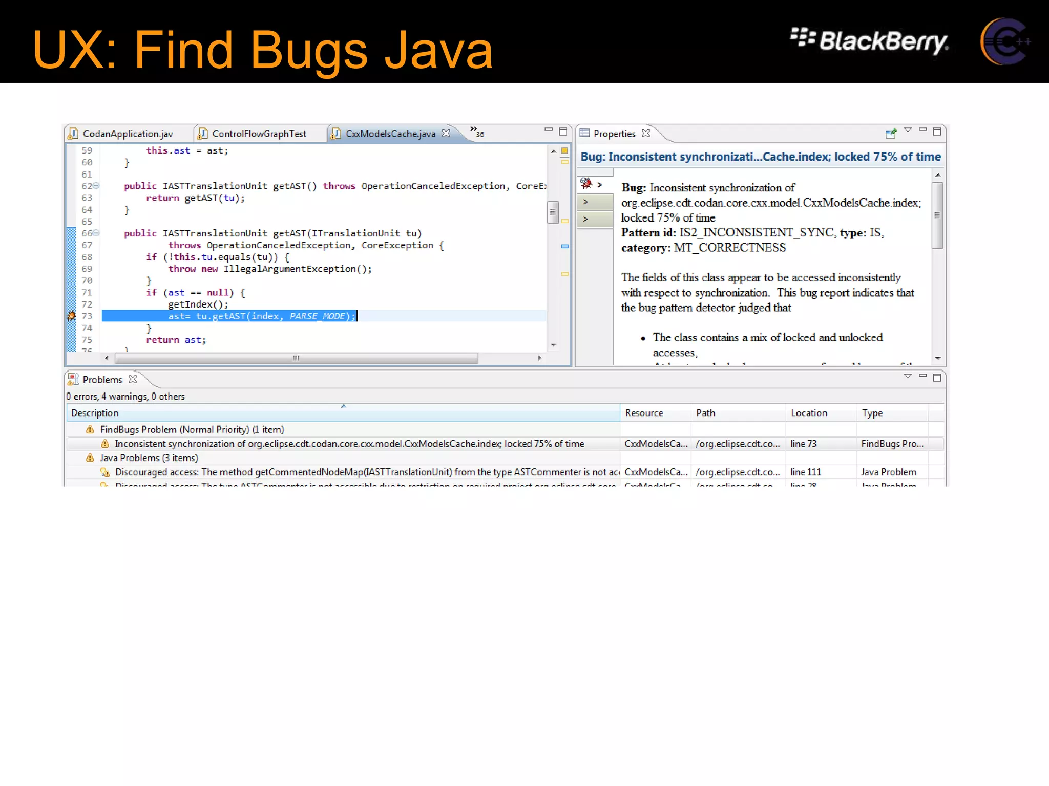 Eclipse Con 2015: Codan - a C/C++ Code Analysis Framework for CDT | PPT