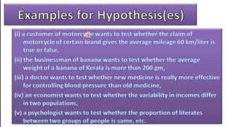 Introduction to Hypothesis | PPTX
