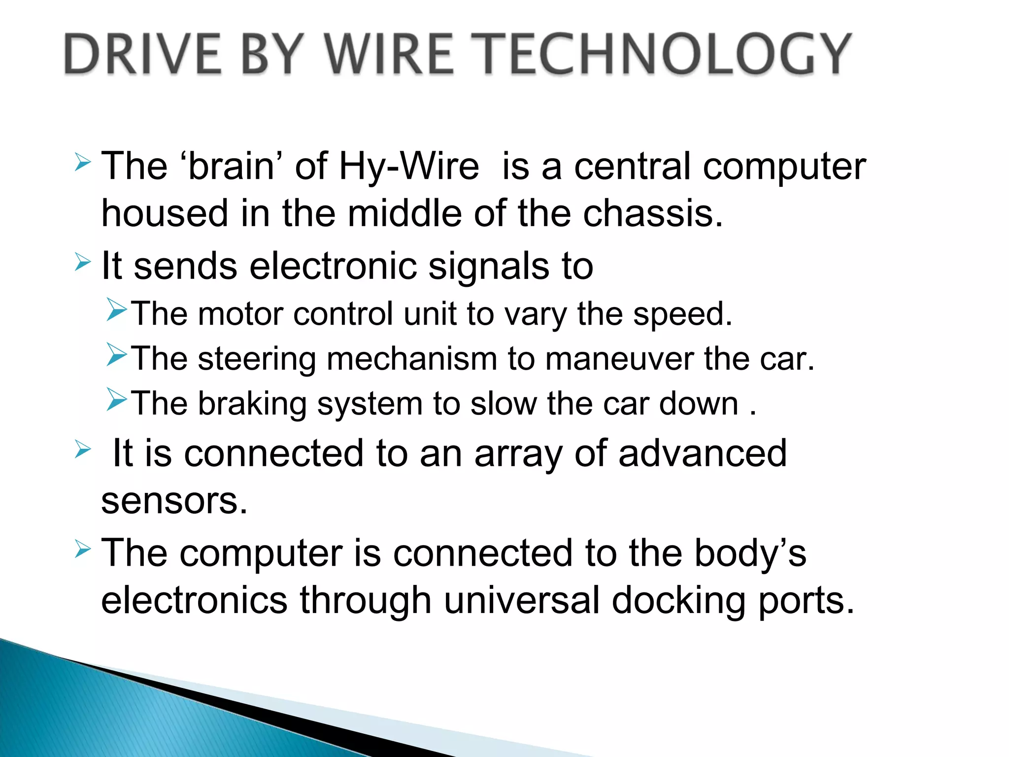 Hy wire technology | PPT