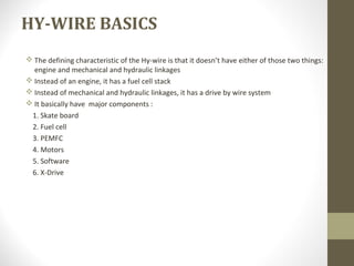 Hy Wire Car Technology | PPT