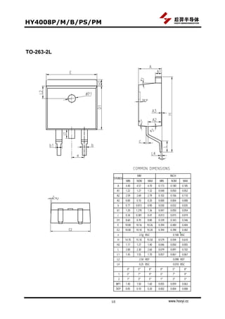 Original N-Channel MOSFET HY4008B HY4008 4008 80V 200A TO-263 New | PDF | Consumer Electronics ...
