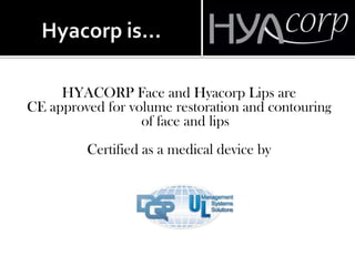 Hyacorp product family | PPTX