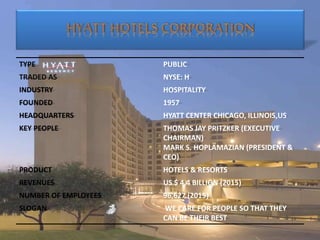 Hyatt Hotels Corporation | PPTX