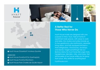 Hyatt House & Place EU Presentation | PPT