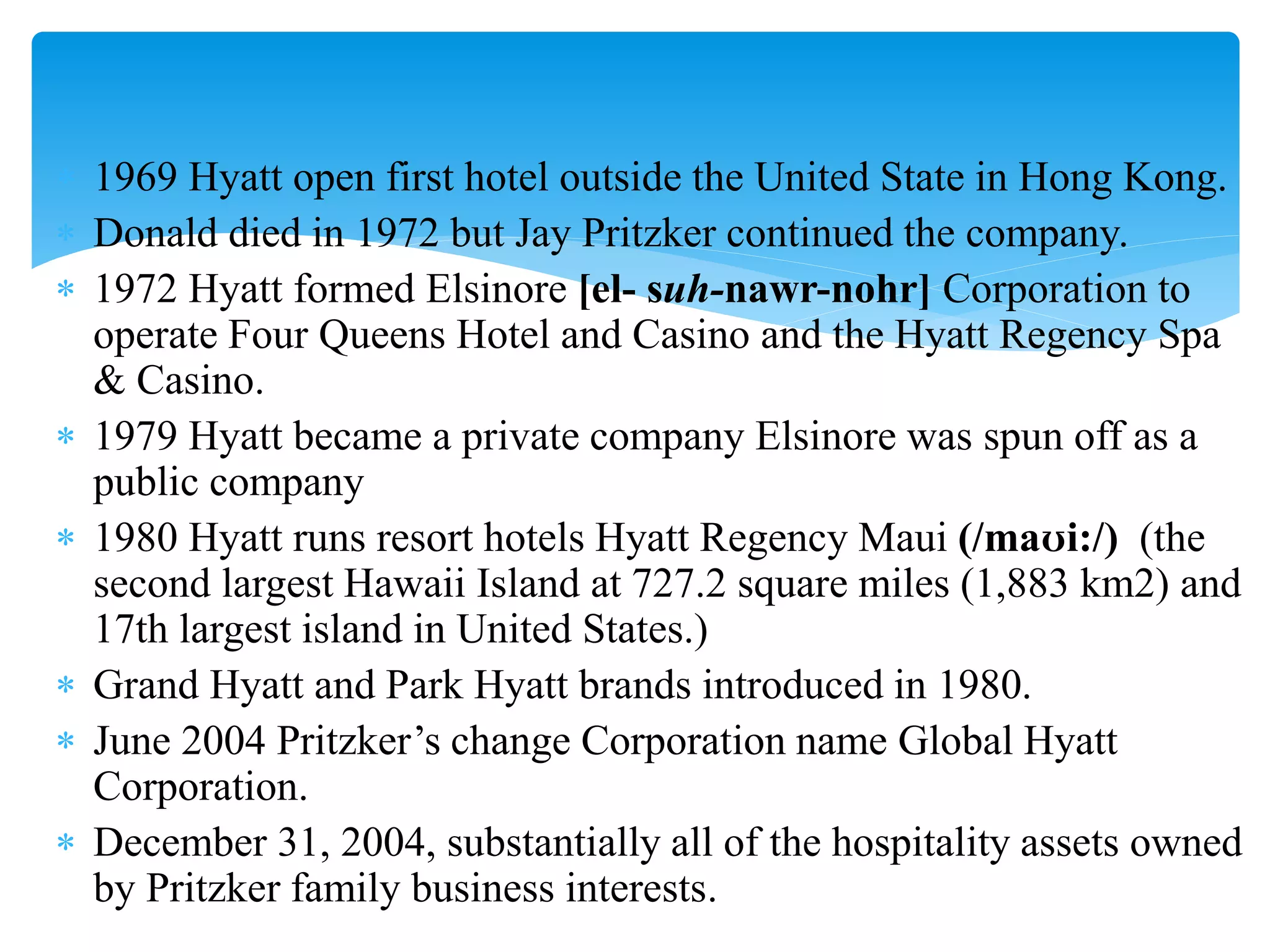 Hyatt regency iub111 | PPTX