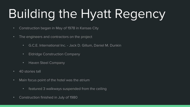 PowerPoint report of Hyatt Regency Walkway Collapse of 1981 | PPTX ...
