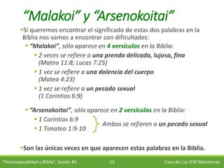 Homosexualidad y Biblia - Sesión 5 - Corintios y Timoteo | PDF