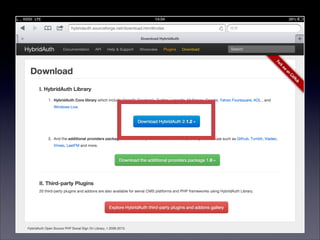 Hybridauthで簡単に認証システム実装 | PDF | Computing | Technology & Computing