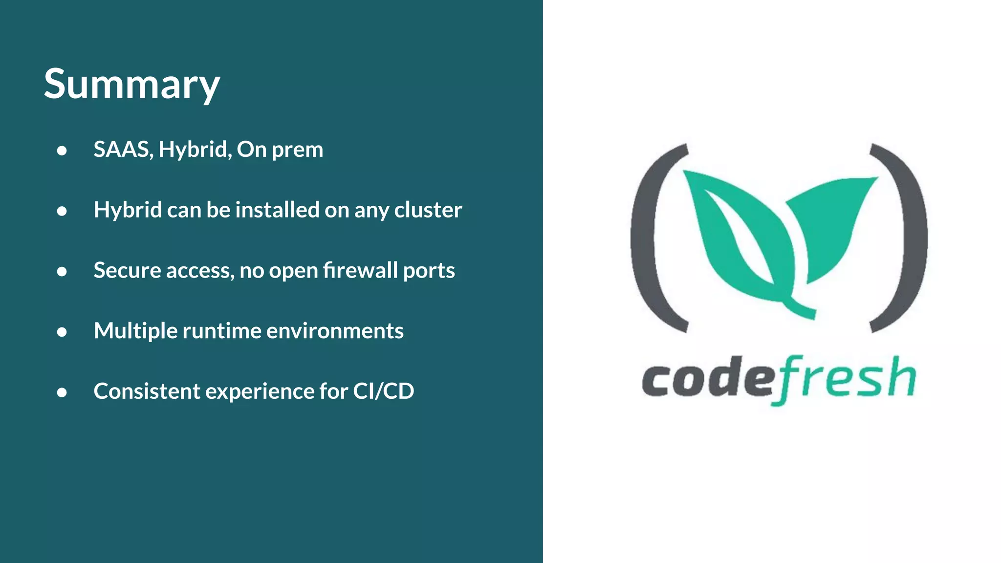 Hybrid CI/CD with Kubernetes & Codefresh | PPT