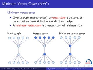 Hybrid Evolutionary Algorithms on Minimum Vertex Cover for Random Graphs | PPT