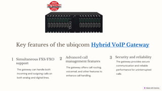 Hybrid Gateway | FXS Gateway | Fxo Voip gateway | PPT