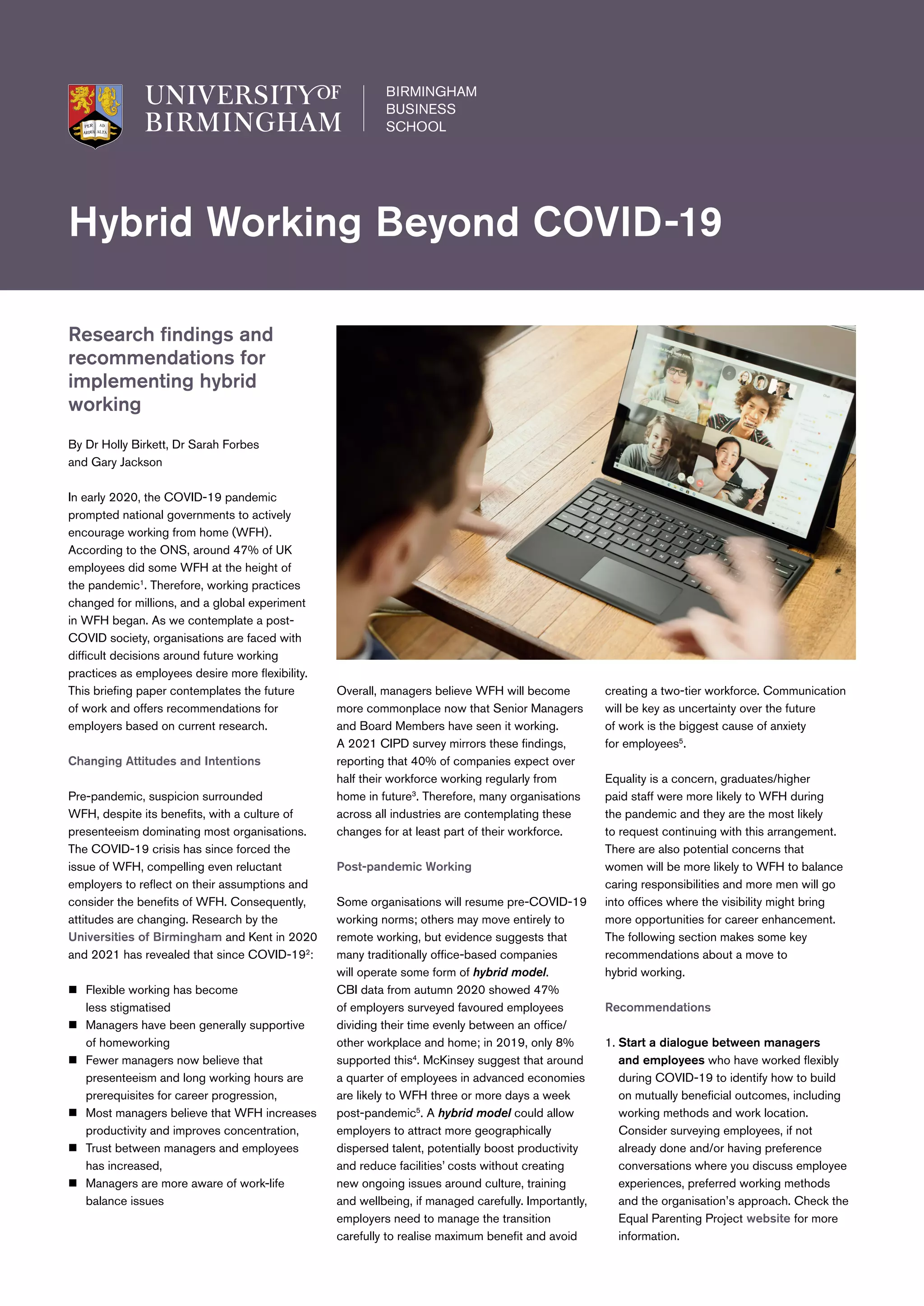 Hybrid working-beyond-covid19 | PDF
