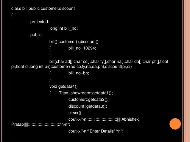 Hybrid Inheritance In C 