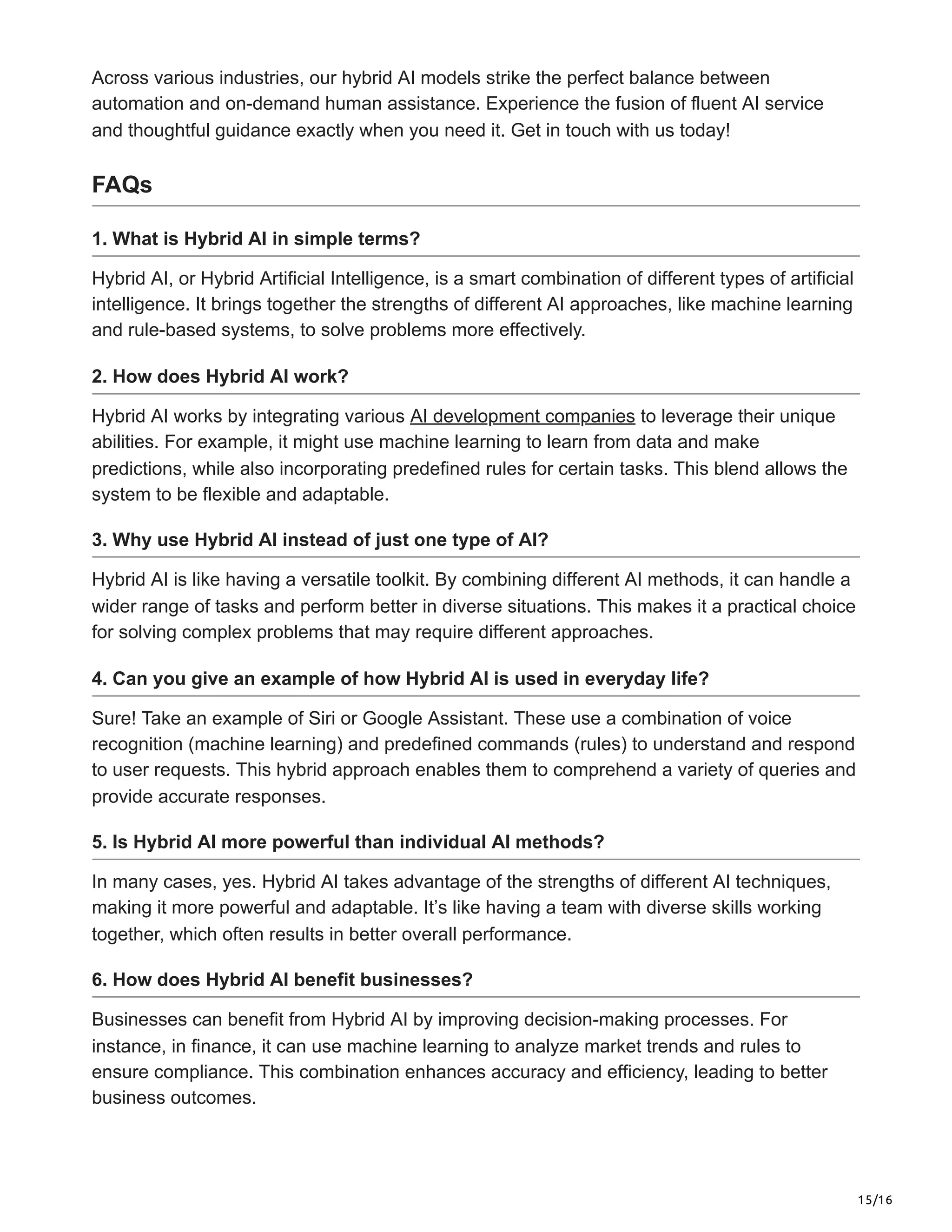 Hybrid AI A Complete Guide | PDF