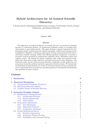 Hybrid AI Science and Mathematical Discovery | PDF
