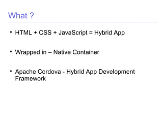 Hybrid app development | PPT