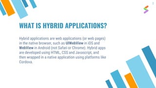 Hybrid app development frameworks | PPT
