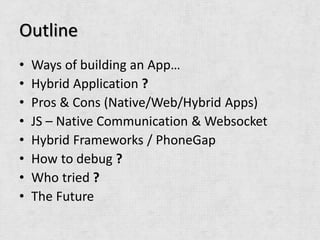 Hybrid application development | PPT