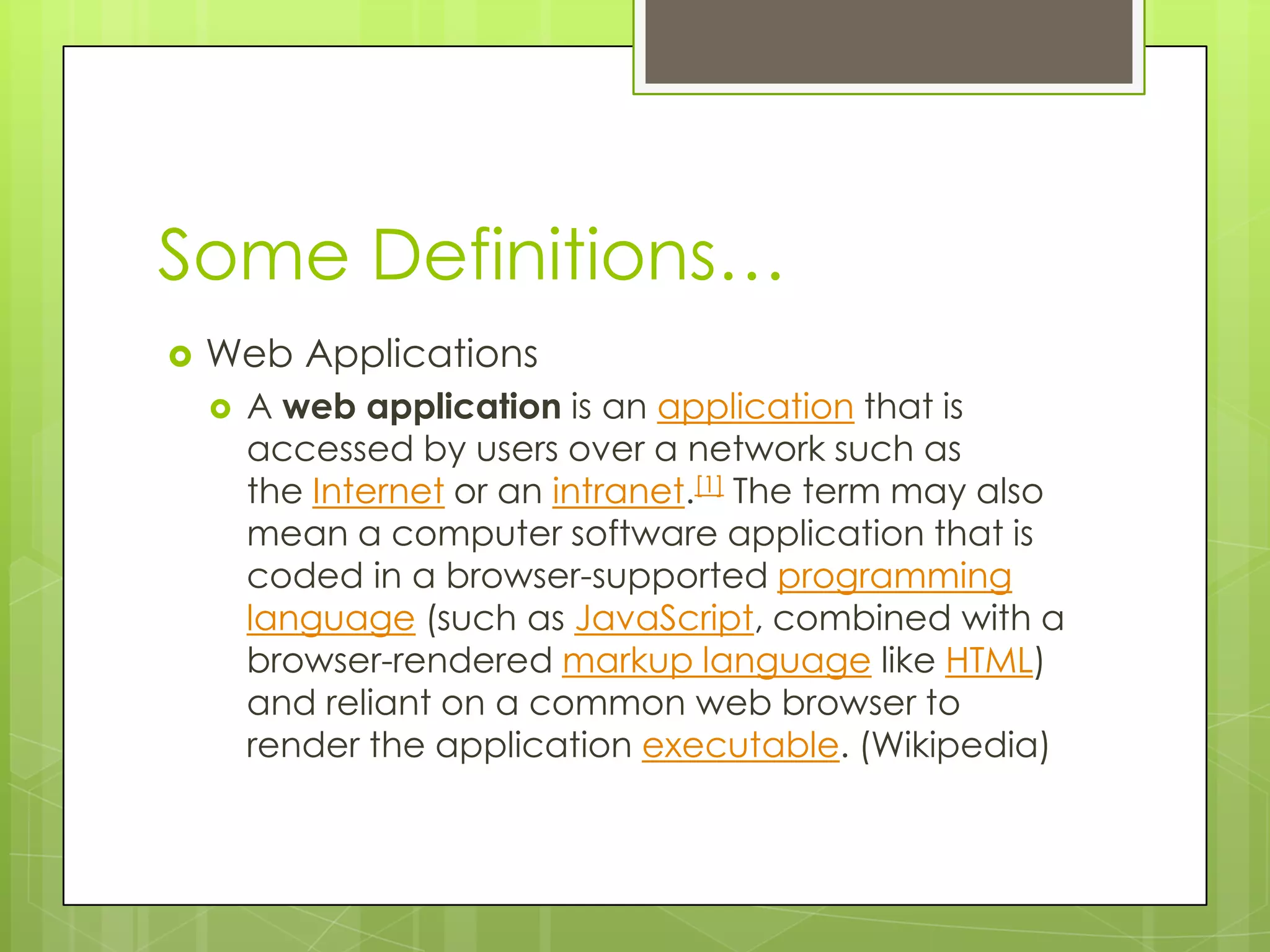 Native App + Wep App = ? (Hybrid Applications) | PPT