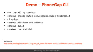 Hybrid App Development with PhoneGap | PPT