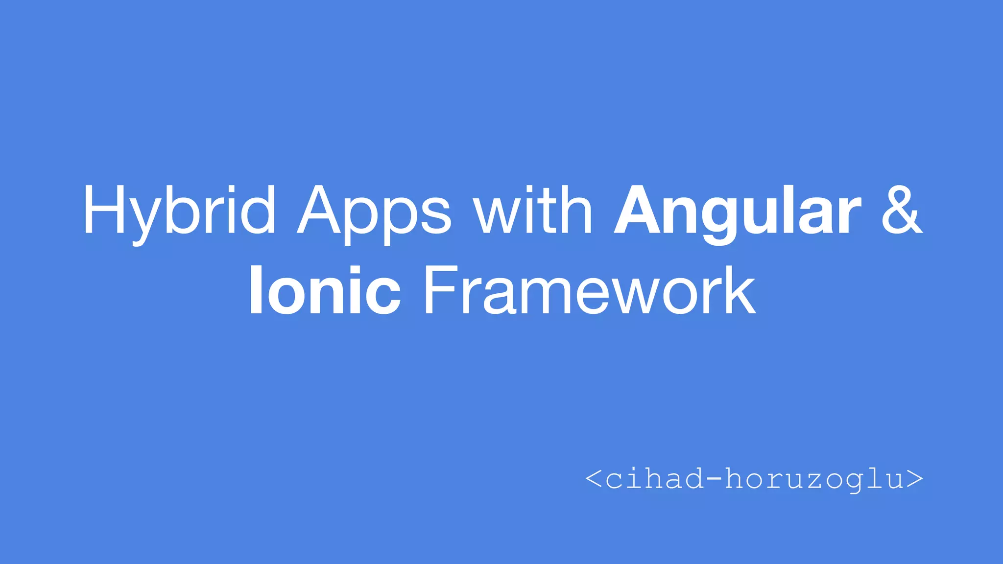 Hybrid Apps With Angular And Ionic Framework Pdf Computer Software