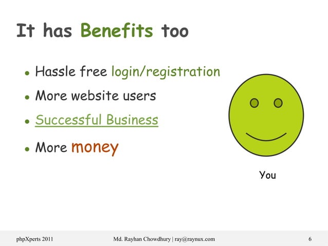 Hybrid authentication - Talking To Major Social Networks | PPT
