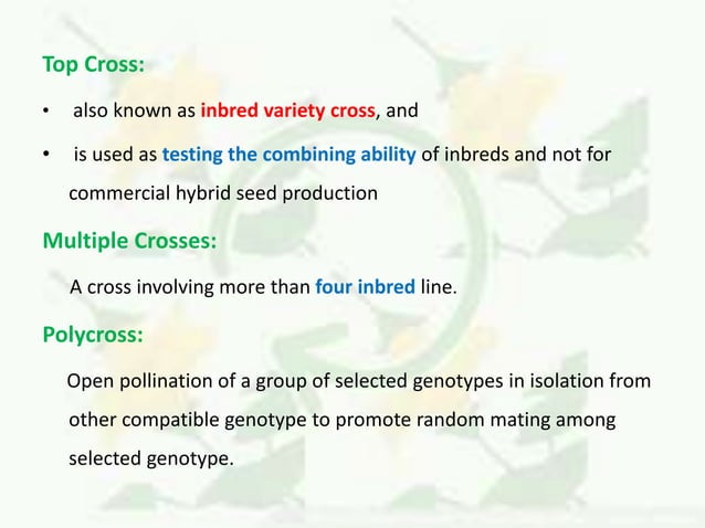 Hybrid breeding | PPTX