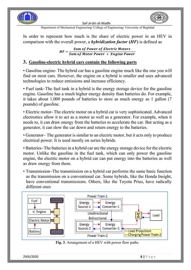 Hybrid car Advanced vehicle technology | PDF