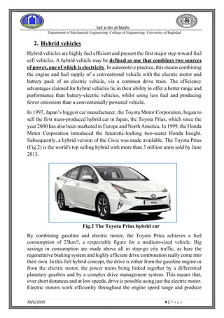 Hybrid car Advanced vehicle technology | PDF