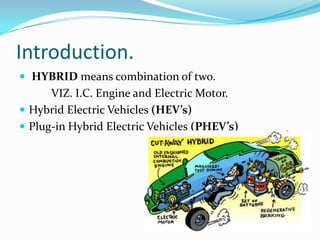 Hybrid cars | PPTX | Automotive Industry | Industries
