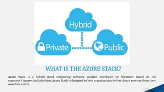 Hybrid cloud and azure stack | PPT