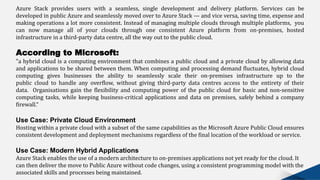 Hybrid cloud and azure stack | PPT