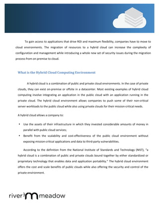 Hybrid Cloud Architecture: How to Streamline Hybrid Cloud Migration | PDF