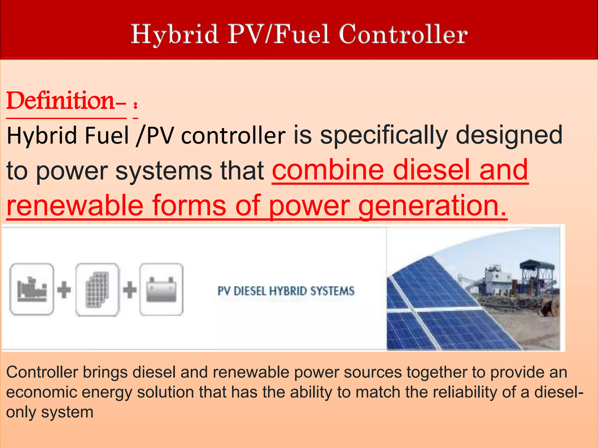 Hybrid Controller | Design 150KW PV with DG1:700KW | PPTX