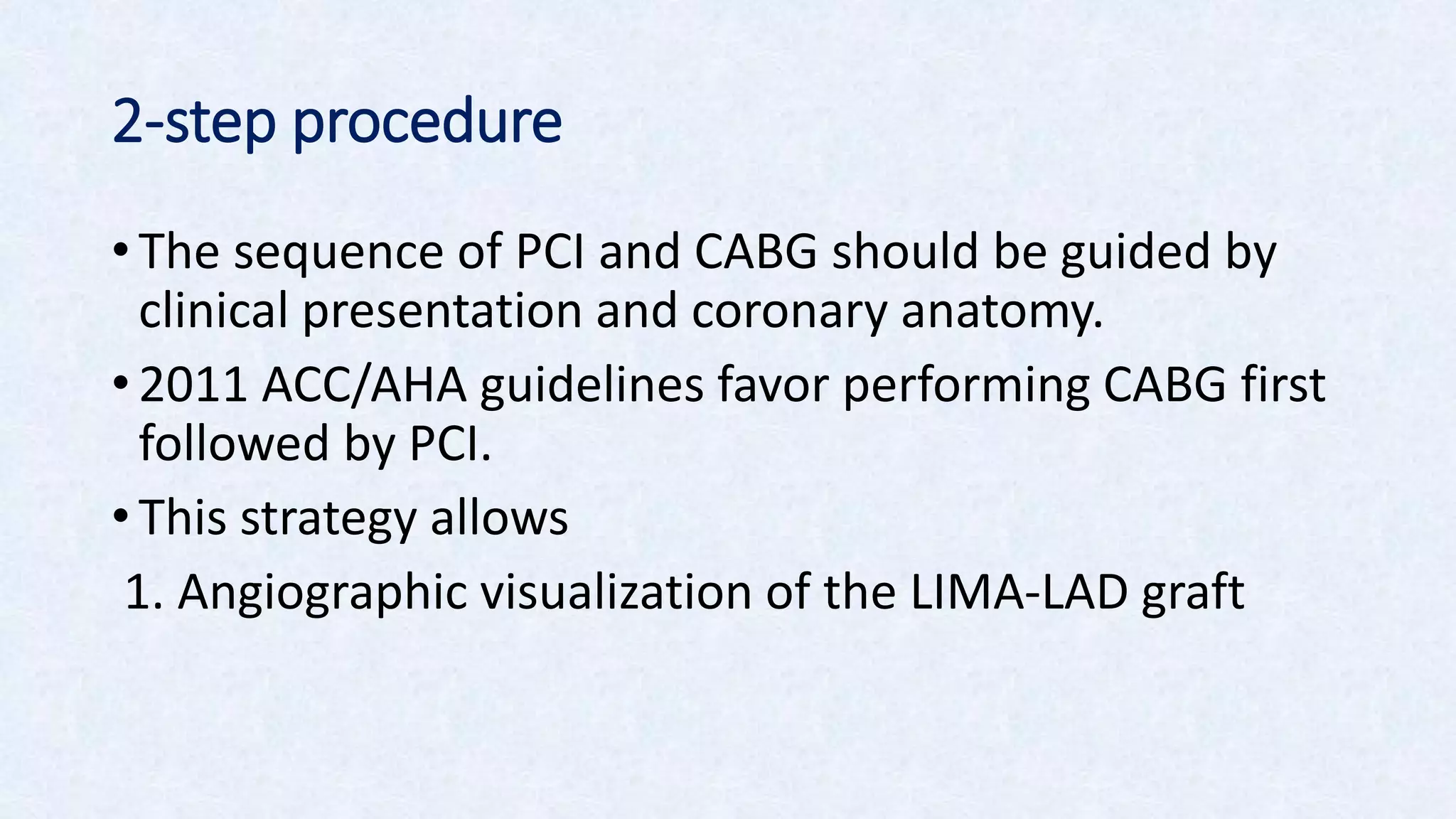 Hybrid coronary revascularization | PPTX