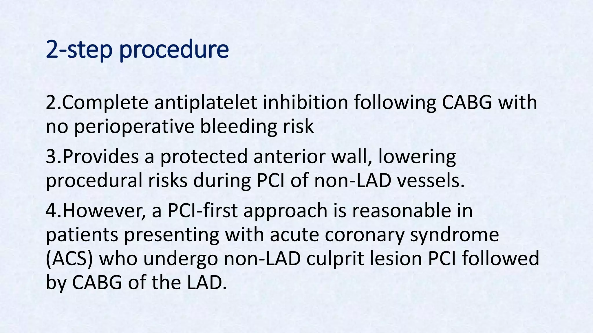 Hybrid coronary revascularization | PPTX