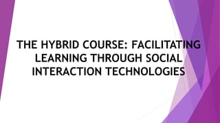 Hybrid course | PPTX