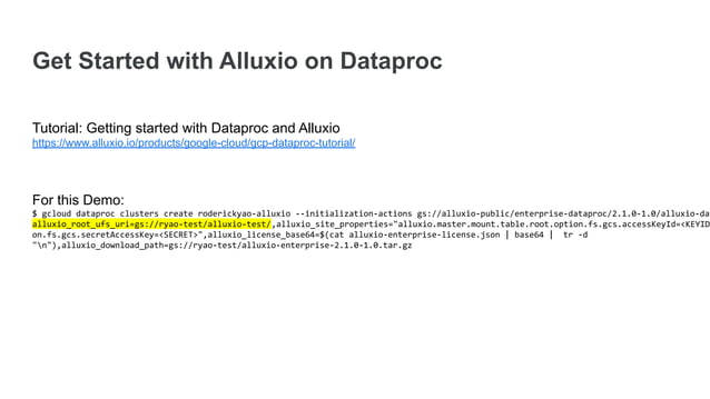 Hybrid data lake on google cloud with alluxio and dataproc | PPT