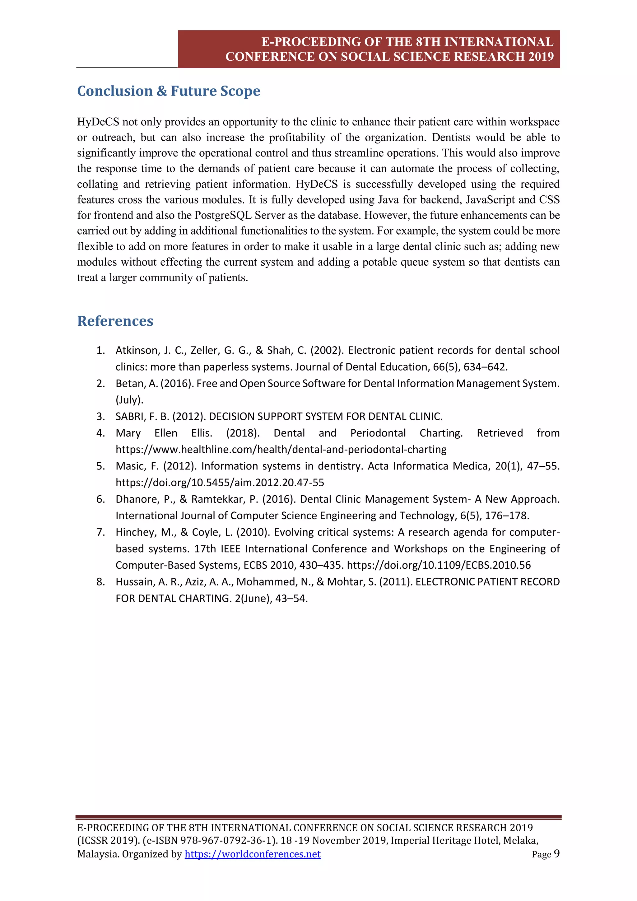 Hybrid dental charting system (hy decs) | PDF