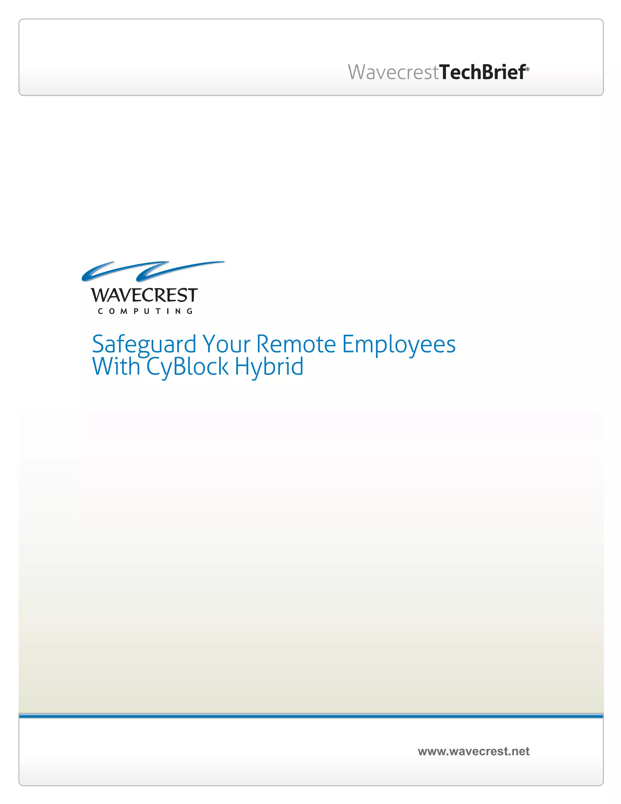 CyBlock Hybrid deployment | PDF