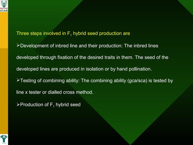 Hybrid development in melons and watermelons1 | PPT
