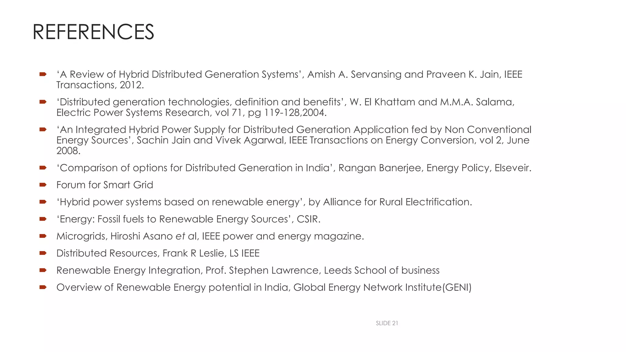 Hybrid distributed generation | PPTX
