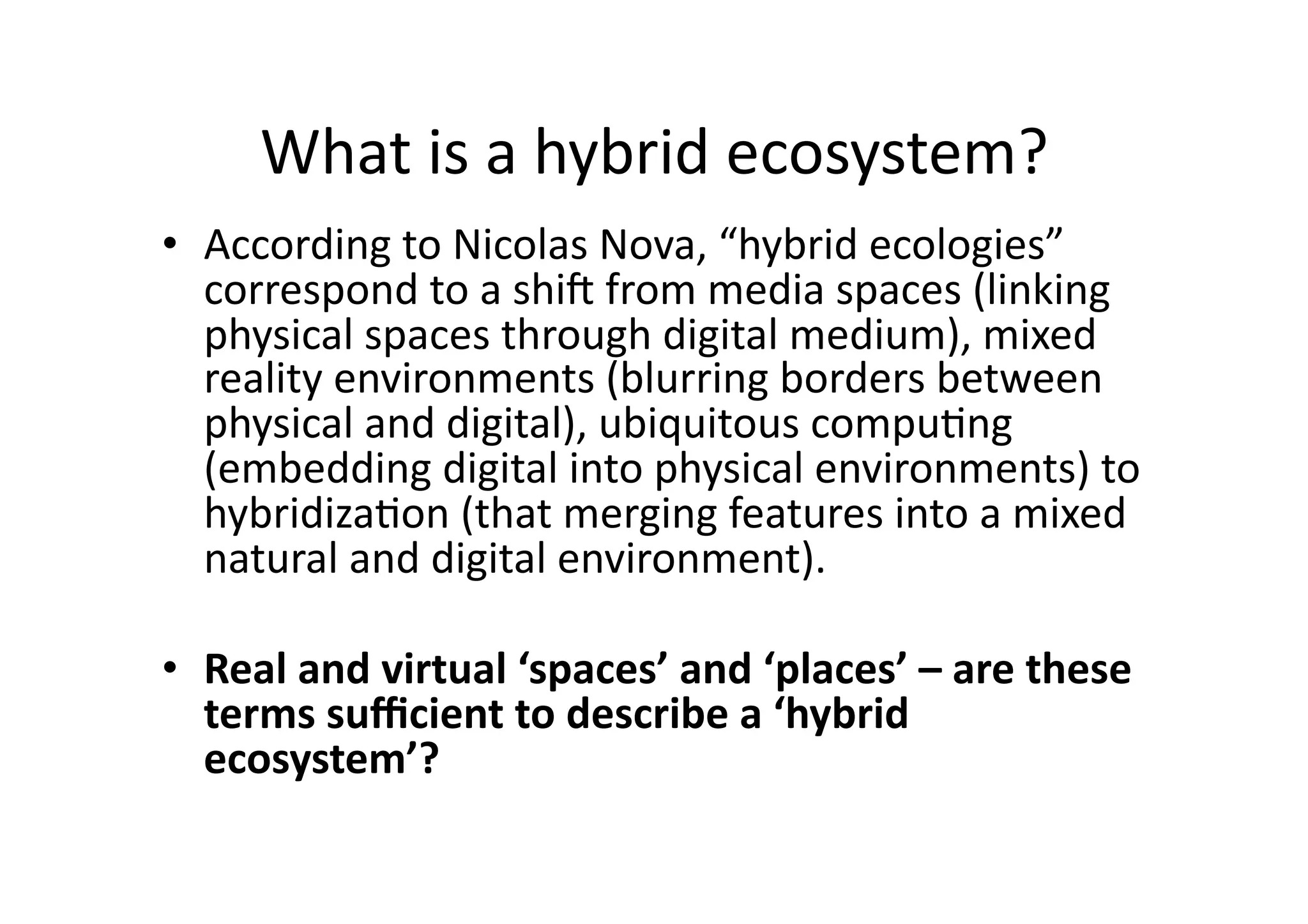 Hybrid Ecosystem Of Narratives | PPT