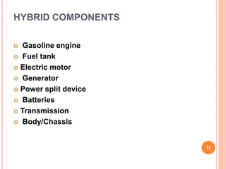 Hybrid electric vehicle ppt | PPTX