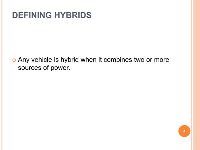 Hybrid electric vehicle ppt | PPTX | Green Vehicles | Auto Type