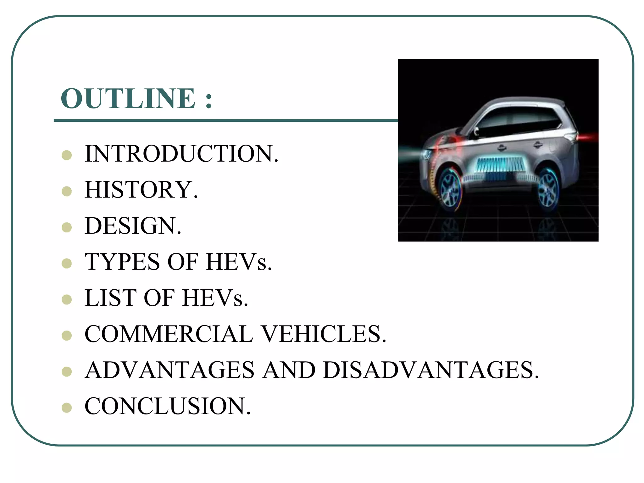 HYBRID ELECTRIC VEHICLE (senthil) | PPTX