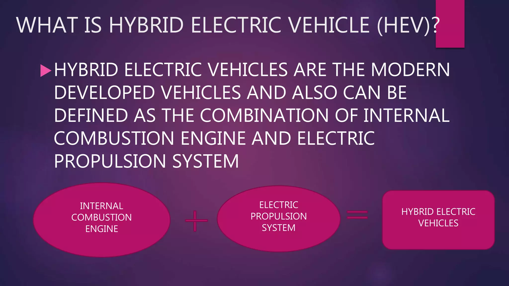 Hybrid electric vehicle | PPT