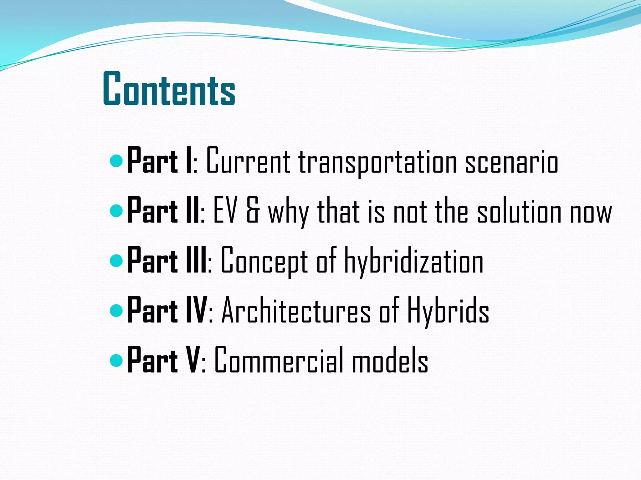 Hybrid electric vehicles seminar | PPTX